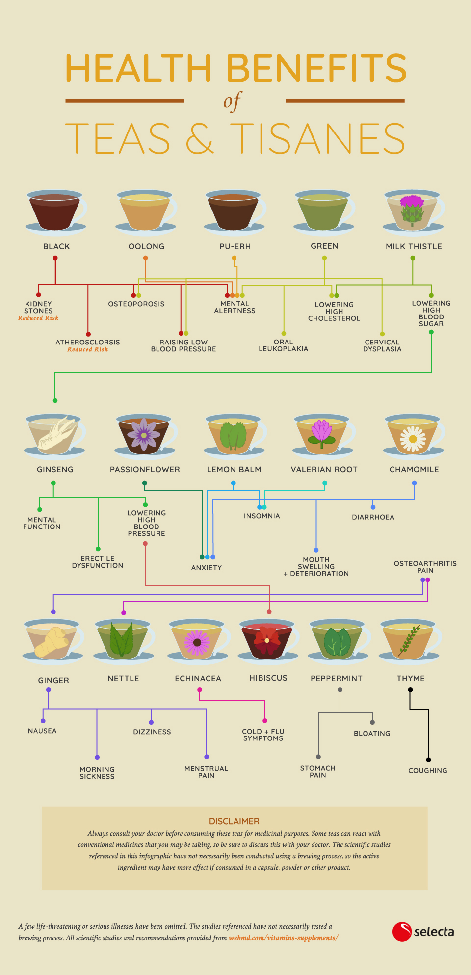 The Health Benefits of Teas & Tisanes | Selecta